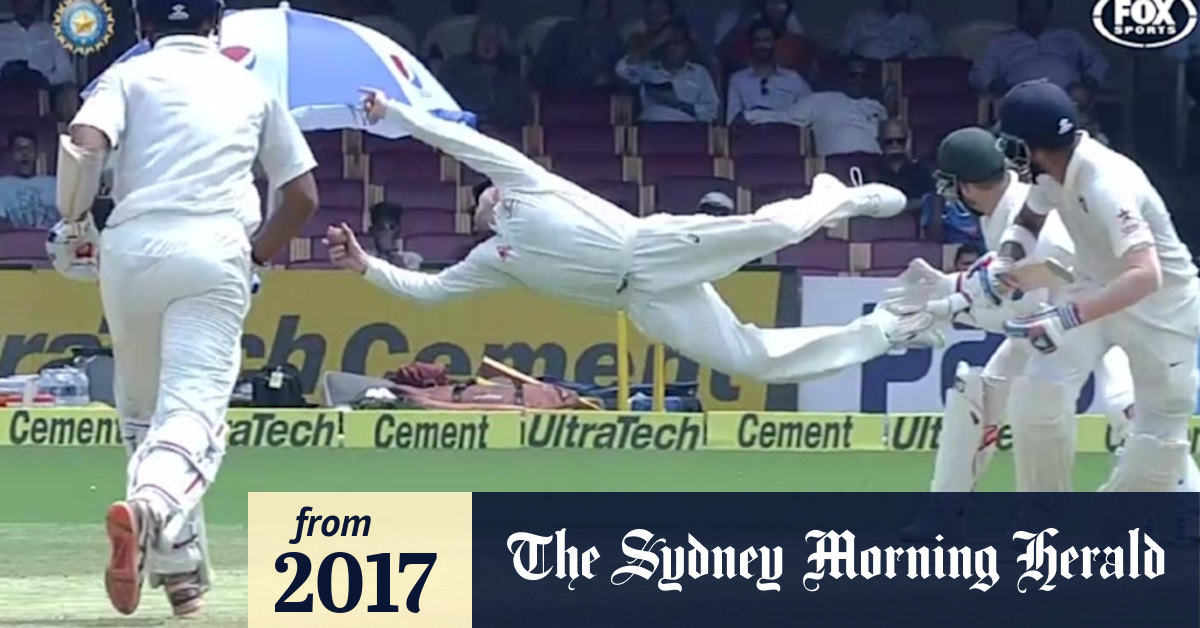 India v Australia cricket Test series: Steve Smith takes a screamer but ... India v Australia cricket Test series: Steve Smith takes a screamer but ...